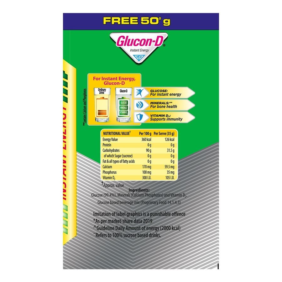 Buy Glucon-D Powder (500) Online at Flat 18% OFF* | PharmEasy
