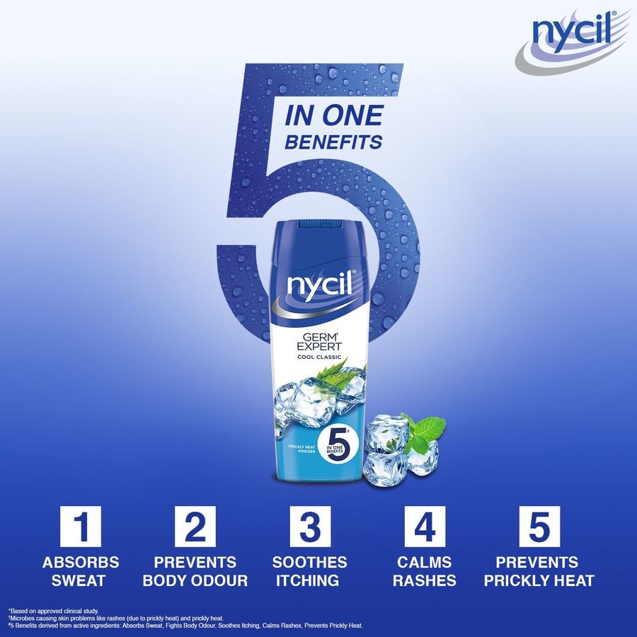 Buy Nycil Cool Classic Prickly Heat Talcum Powder - 150gm Online at ...